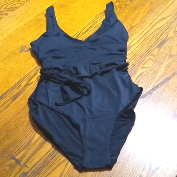 Andie | Swim | Andie Bathing Suit Medium Black Belmar One Piece ...